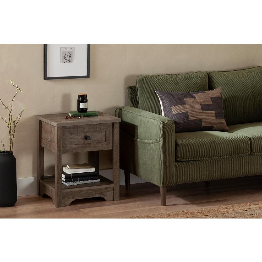 South Shore Farnel Fall Oak 19 in. Table 14726 - The Home Depot