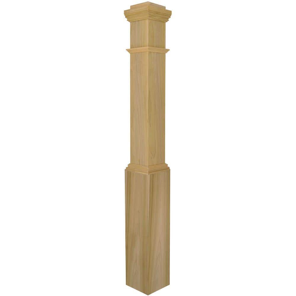 EVERMARK Stair Parts 4091 55 in. x 6-1/4 in. Unfinished Poplar Box ...