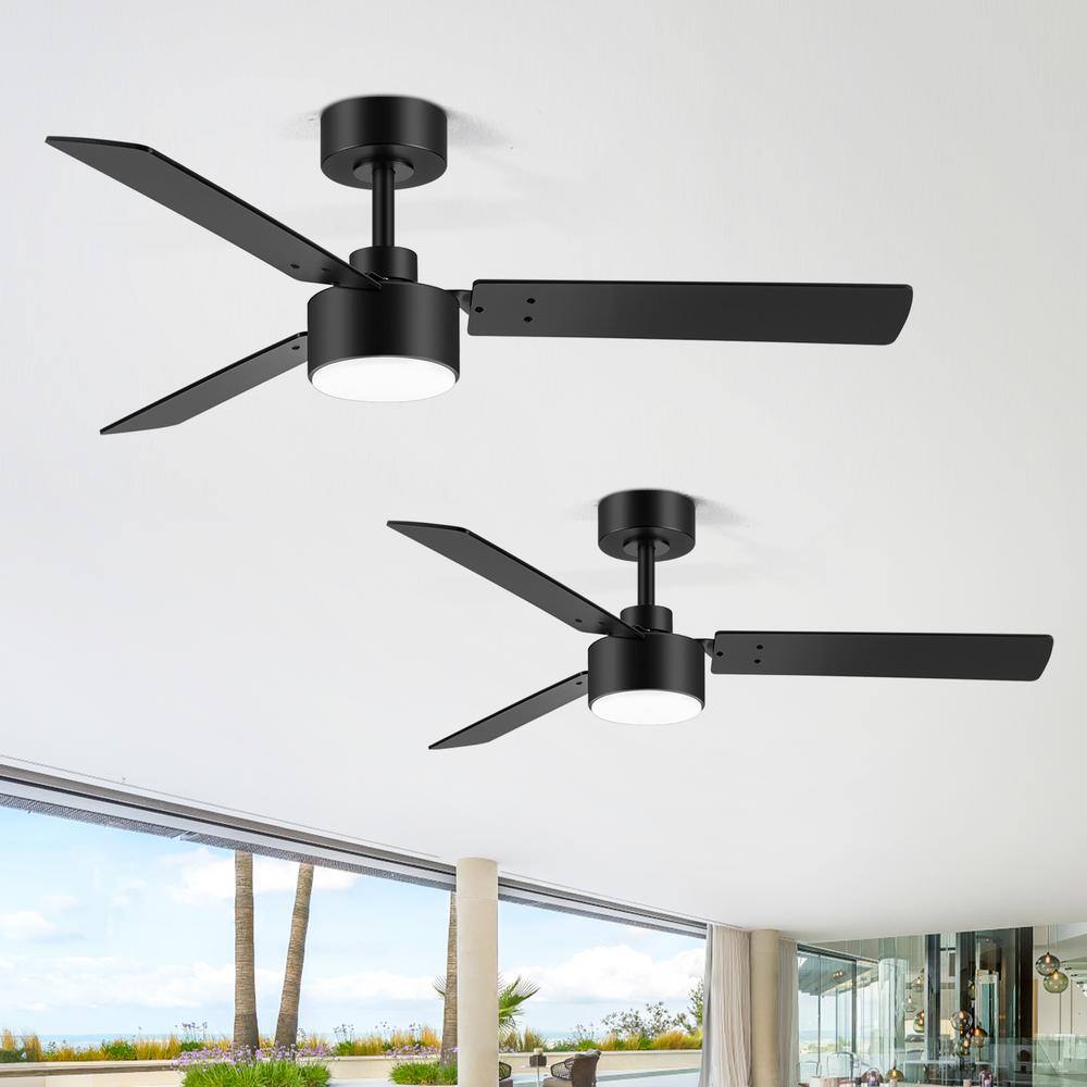 Reviews for Breezary Tyrone 42 in. Integrated LED Indoor Black Standard ...