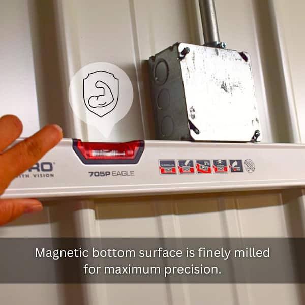 Kapro 705M Eagle 48 in. Magnetic OPTIVISION Box Level 705-41P-48M - The ...