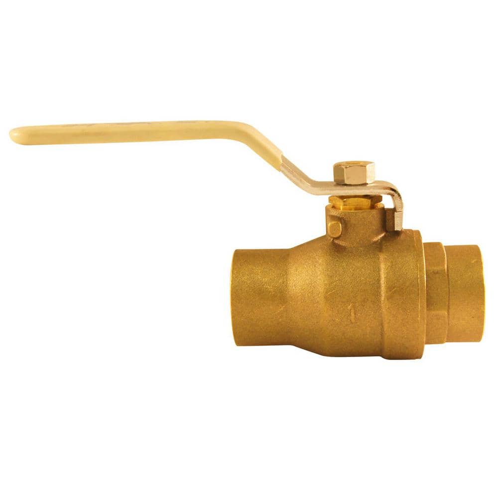 Apollo 1 in. Lead Free Brass SWT x SWT Ball Valve 94ALF20501A - The ...