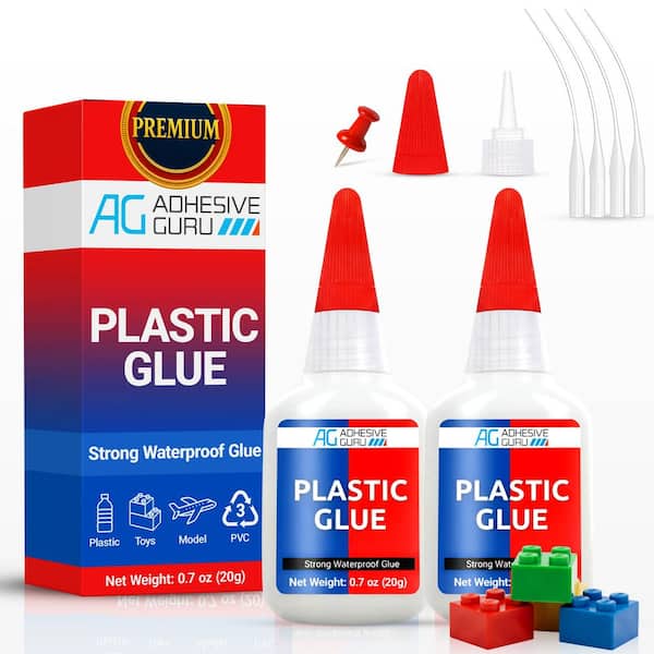 AG ADHESIVE GURU AG Plastic Glue-1.4 oz. Super Glue Fast-Drying Clear ...