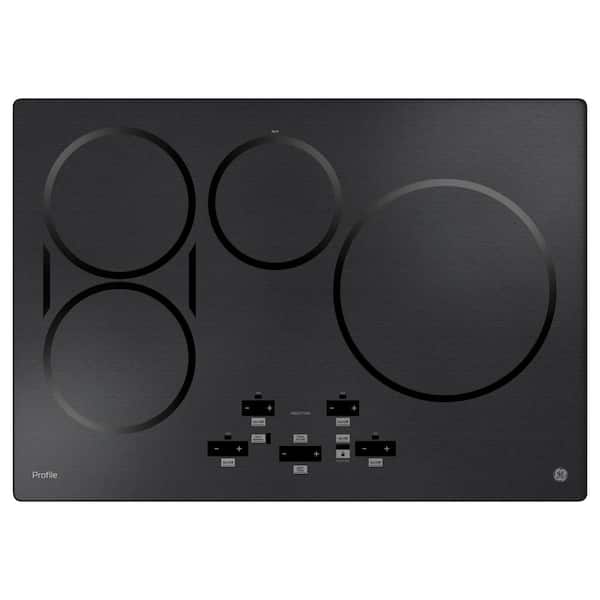 GE Profile 30 in. Induction Electric Cooktop in Black Stainless Steel ...
