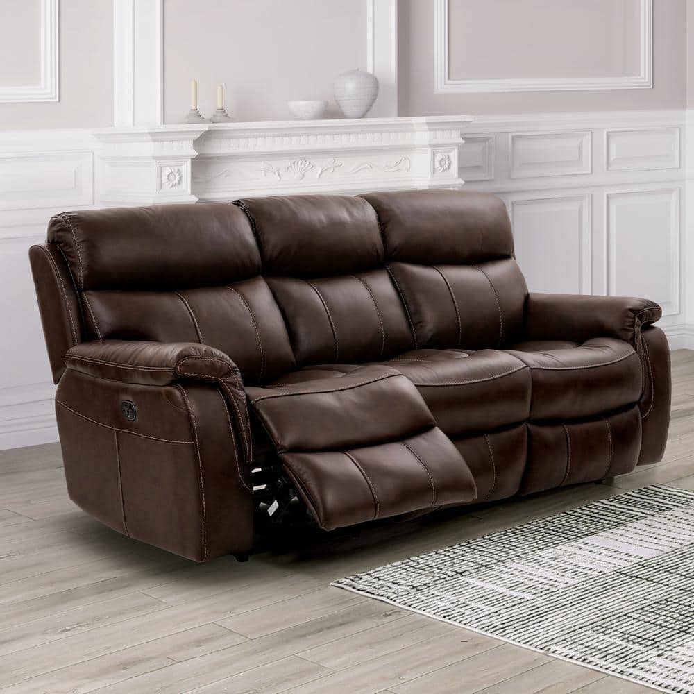 2 seater recliner sofa brown store
