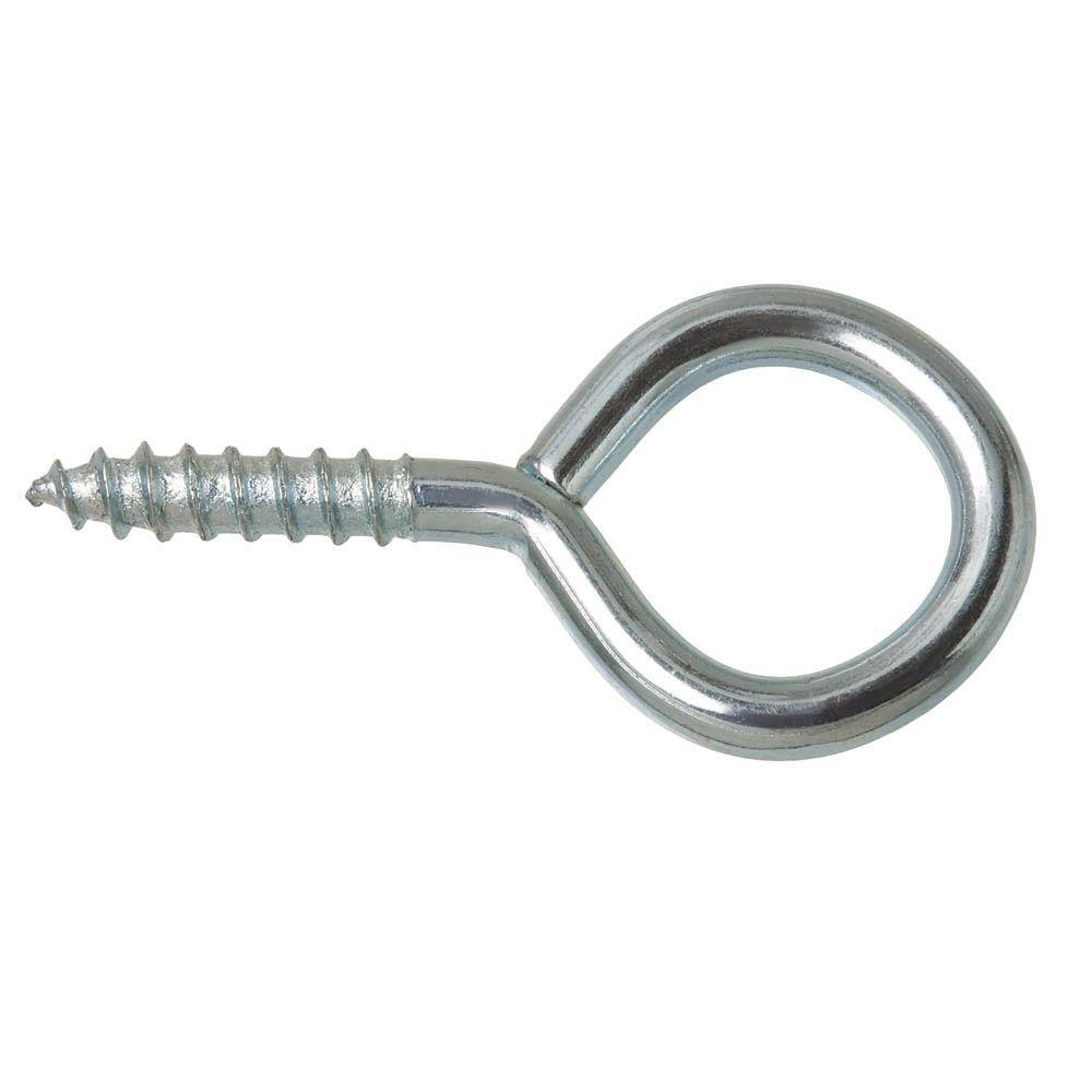 Everbilt #212 x 65 lb. Zinc-Plated Threaded Eye Hooks (100-Pack) 14242 ...
