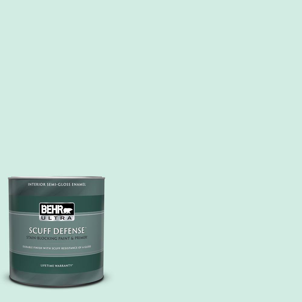 BEHR ULTRA 1 qt. Home Decorators Collection #HDC-MD-19 Soft Mint Extra ...