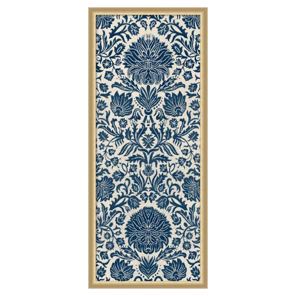 Amanti Art Baroque Tapestry in Navy I by Vision Studio 18 in. x 42 in ...