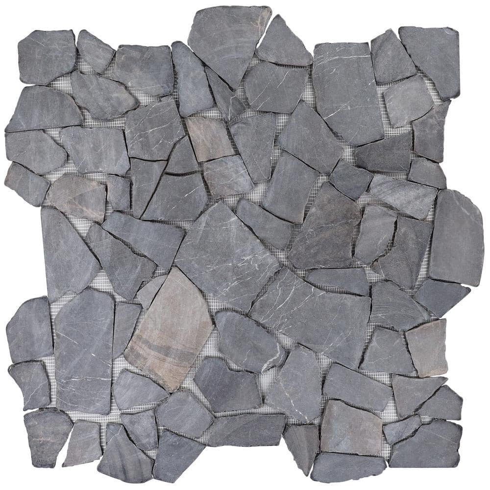 Ivy Hill Tile Countryside Flagstone Java Gray 4 in. x 0.39 in. Honed ...