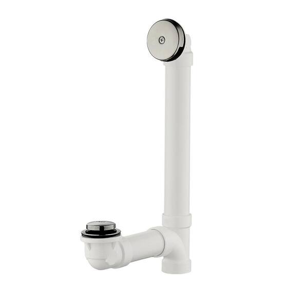 Everbilt Easy Touch 1-1/2 in. Sch. 40 White PVC Pipe Bath Waste and ...