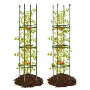 BOZTIY 4-Pack Garden Trellis for Climbing Plants 59 in. x 16 in. Metal ...