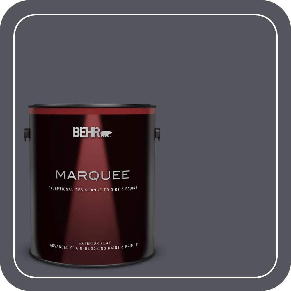 BEHR MARQUEE 1 gal. #N540-7 Coal Mine Flat Exterior Paint & Primer ...