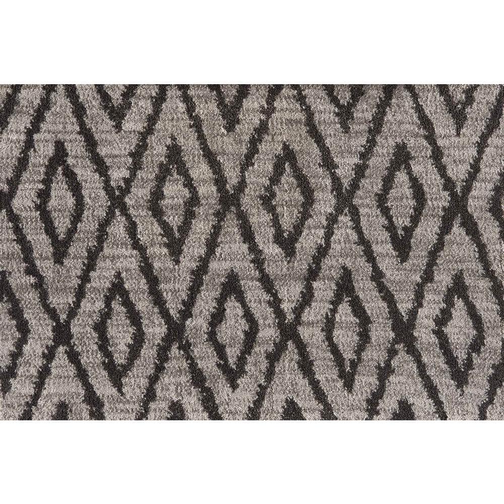 Natural Harmony Diamond Back Armour Coal Custom Area Rug with Pad ...