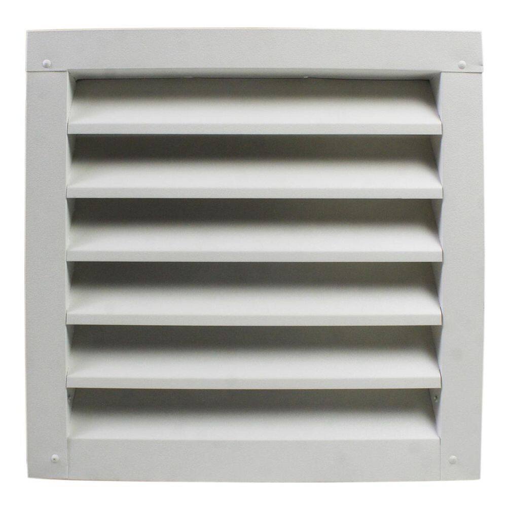 Maxx Air 12 in. x 12 in. Square White Aluminum 6-Pack Rust-Resistant ...