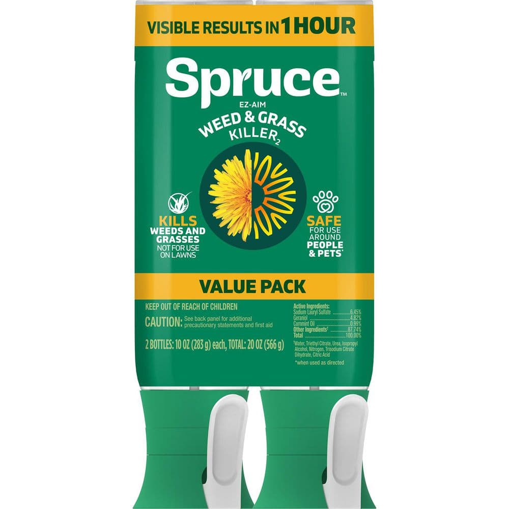 Spruce 10 oz. EZ Aim Spray Weed and Grass Killer- Twin Pack ...