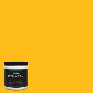 BEHR PREMIUM PLUS 5 gal. #P290-7 Laser Lemon Semi-Gloss Enamel Exterior ...