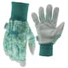 Digz Leather Palm with Knit Wrist Women's Medium Green Glove 79866-012 ...
