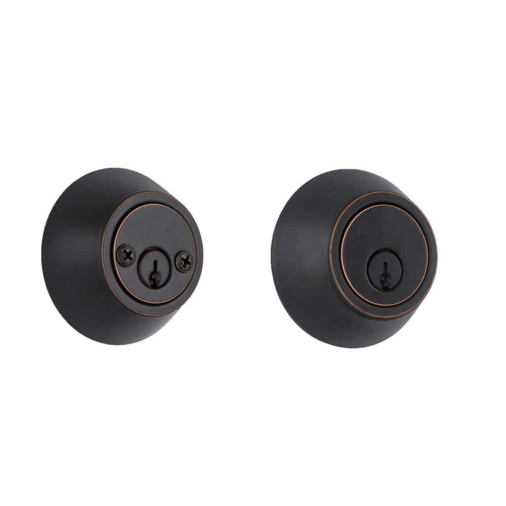 Defiant Aged Bronze Double Cylinder Deadbolt DLX72B - The Home Depot