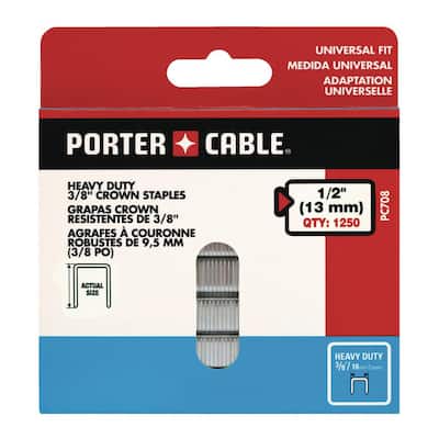 Porter-Cable 1 in. x 18-Gauge Narrow Crown Galvanized Staples (5000 per ...