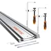 ‎POWERTEC 110 in. Track Saw Guide Rail Joining Set for Makita or ...