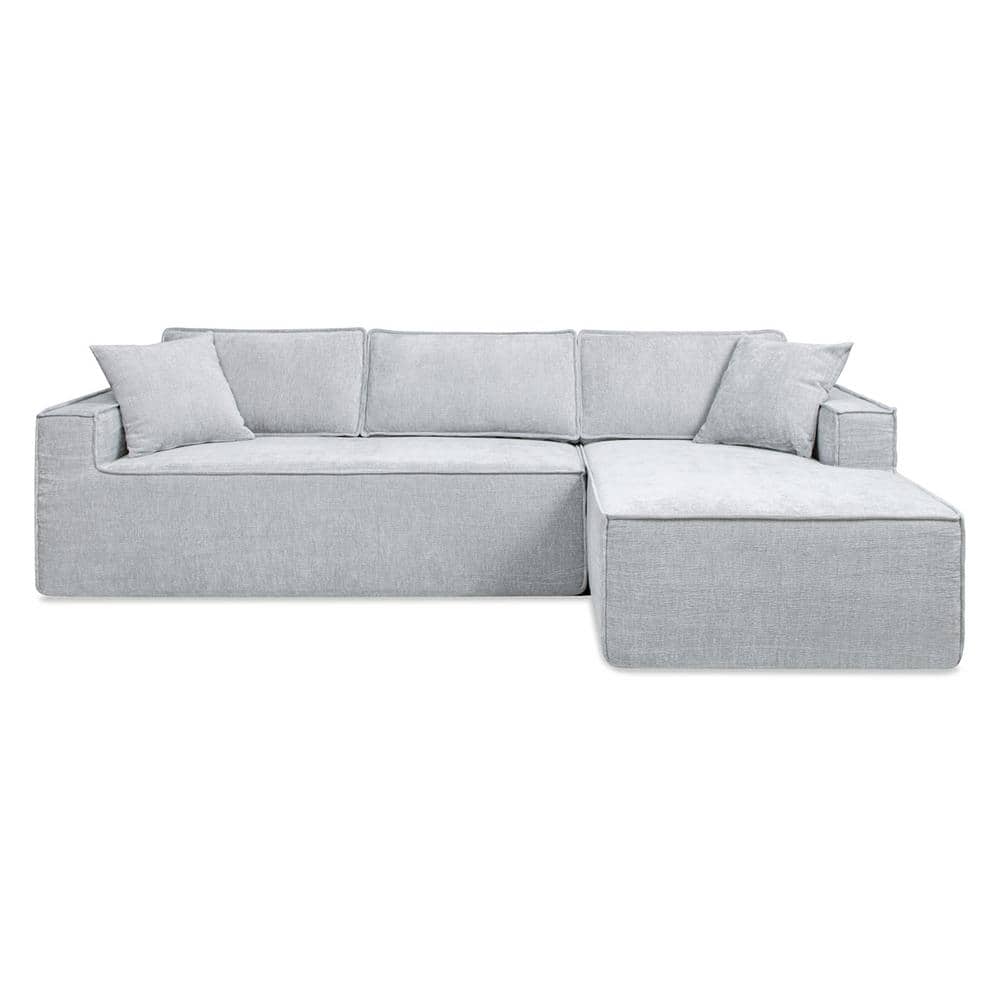 Jennifer Taylor Brenley 110.5 in. RAF Sofa-in-a-Box Living Room ...