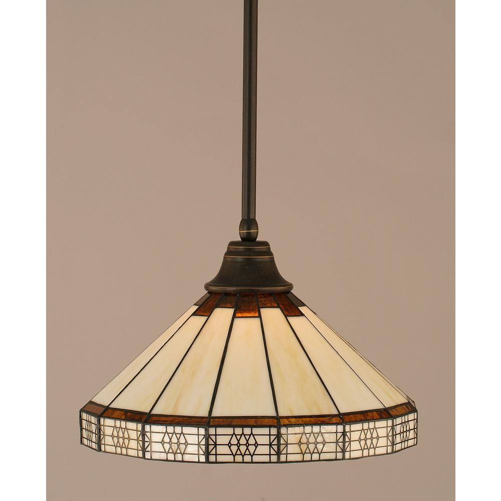 Lighting Theory Sparta 100-Watt 1-Light Dark Granite Bowl Mini Pendant ...