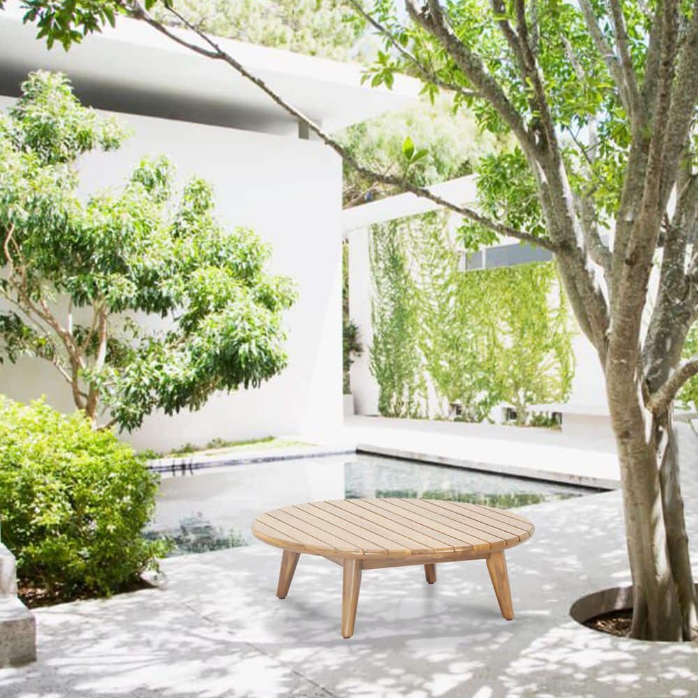 moda furnishings Spring Rectangle Arcacia Wood Patio Outdoor Coffee ...