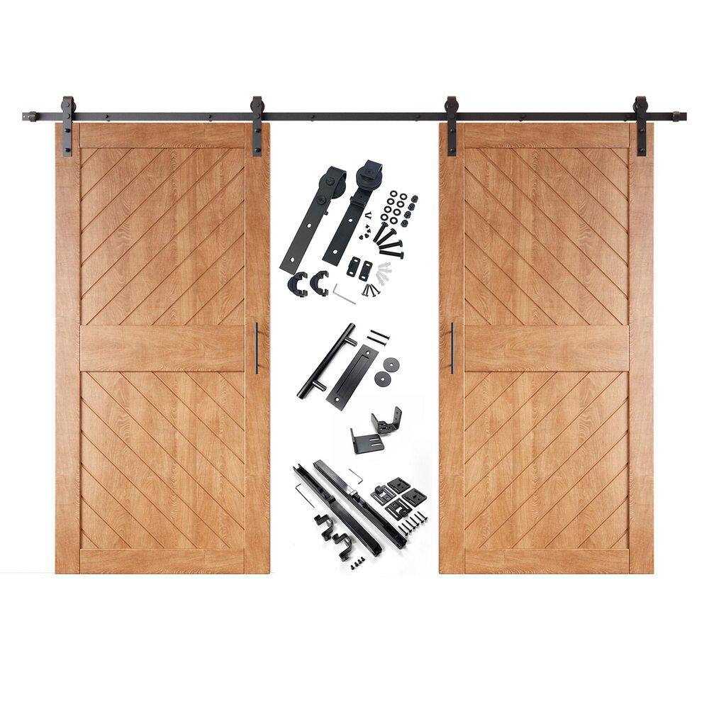 HOMACER XT3 40 in. x 84 in. C-Panel Early American Slanted Stripe ...