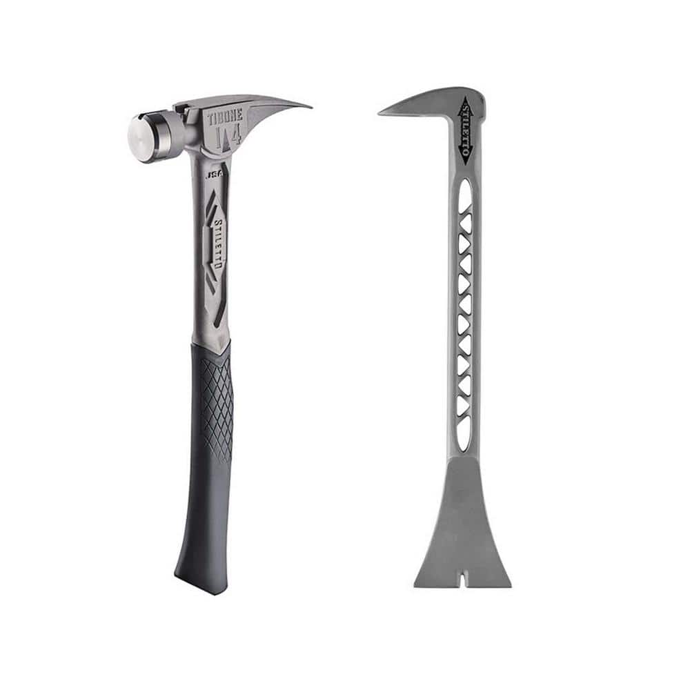 Stiletto 14 oz. TiBone Smooth Face with Curved Handle with 8.5 in ...