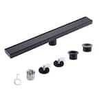 RAINLEX 24 in. Stainless Steel Linear Shower Drain with Tile-in Cover ...