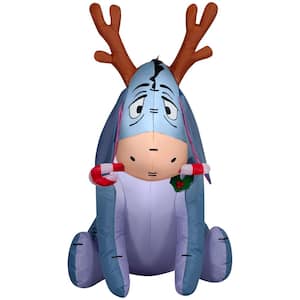 Disney 4 ft. Tall x 1.8 ft. Wide Christmas Inflatable Airblown Goofy in ...