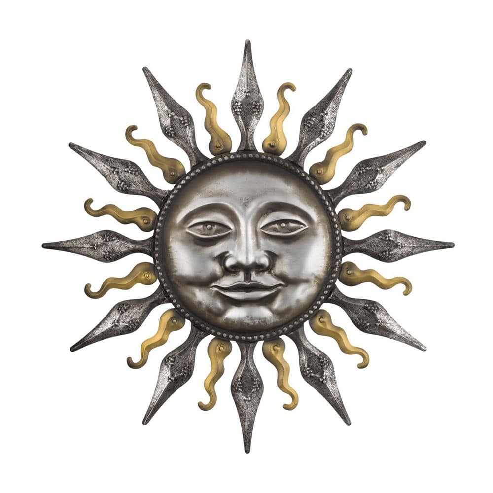 Regal Art & Gift Metallic Sun Wall Decor 30 in. 13837 - The Home Depot