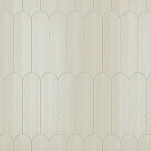 Giorbello Feather White 3 in. x 12 in. 3D Textured Glossy Ceramic ...