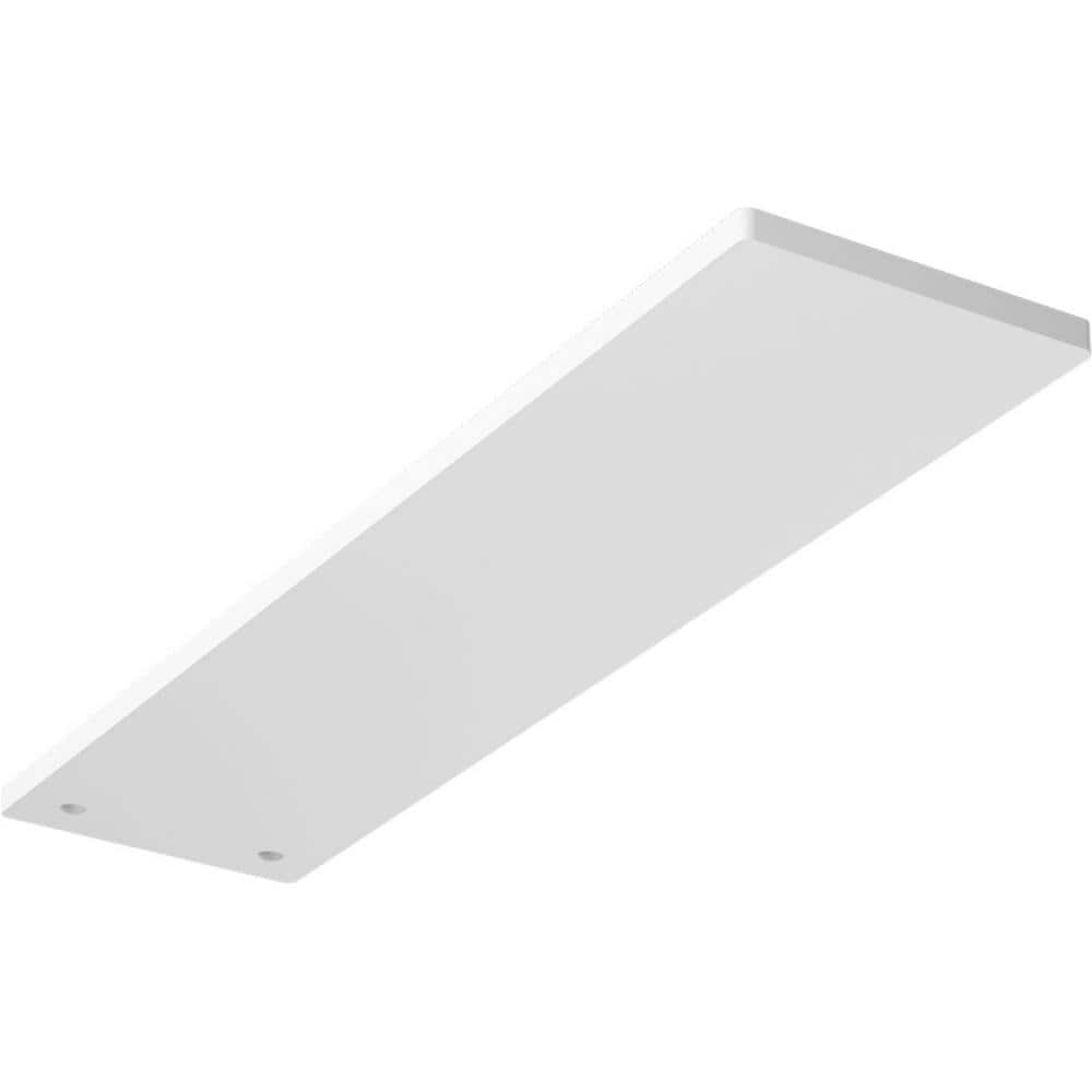 Ekena Millwork 3 in. x 0.25 in. x 12 in. Steel White Primer Logan ...
