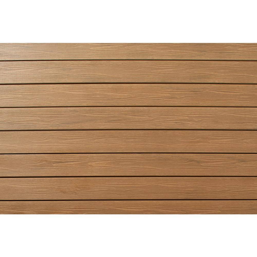 Buy Apex 1 in. x 6 in. x 8 ft. Himalayan Cedar Brown PVC Grooved Deck ...