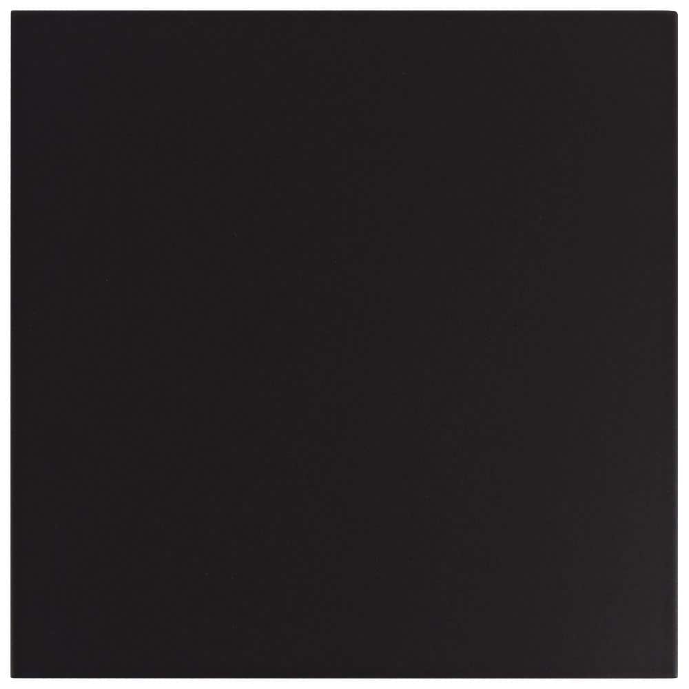 Merola Tile Textile Basic Black 9-3/4 in. x 9-3/4 in. Porcelain Floor ...
