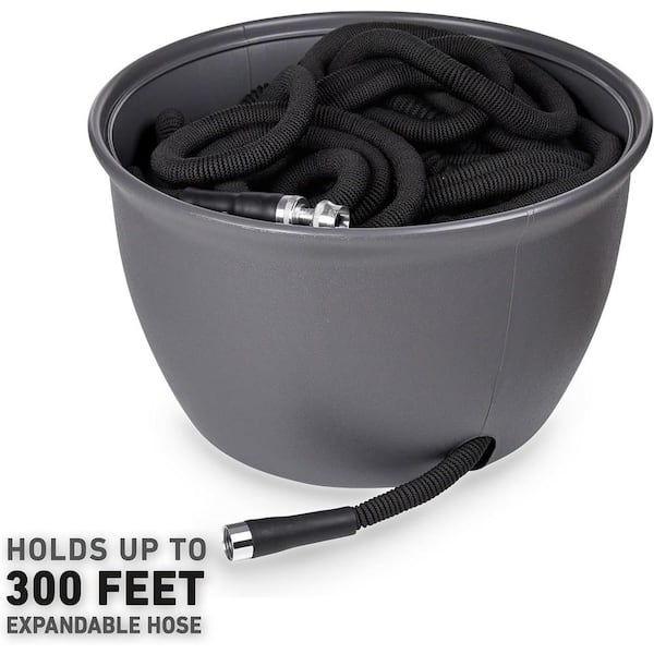 MIGHTY TUFF Decorative Garden Hose Storage Pot MTHP0000EC - The Home Depot
