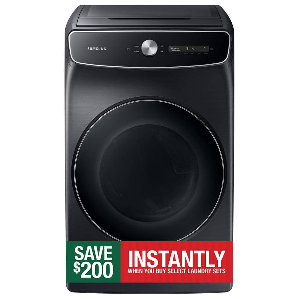 Samsung 7.5 cu. ft. Smart High-Efficiency Vented Electric Dryer with ...