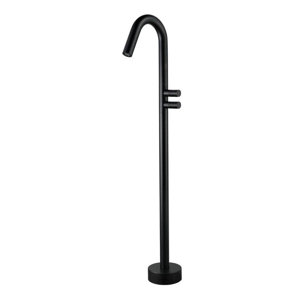 Fapully Double Handle 360° Spout Floor Mount Free Standing Claw Foot ...