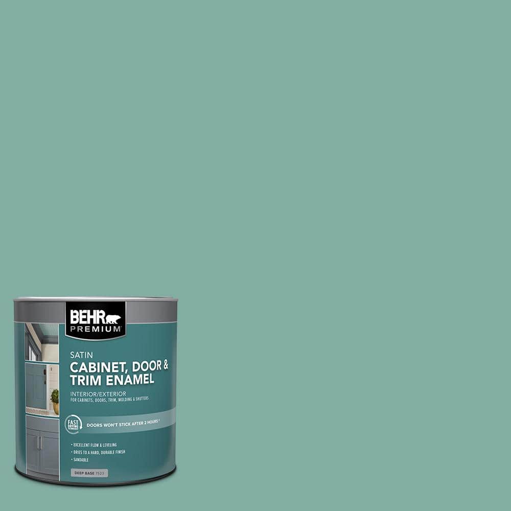BEHR PREMIUM 1 qt. #M440-4 Summer Dragonfly Satin Enamel Interior ...