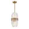 Crystorama 00633779095689, Hayes 4-Light Aged Brass Pendant-Light HAY ...