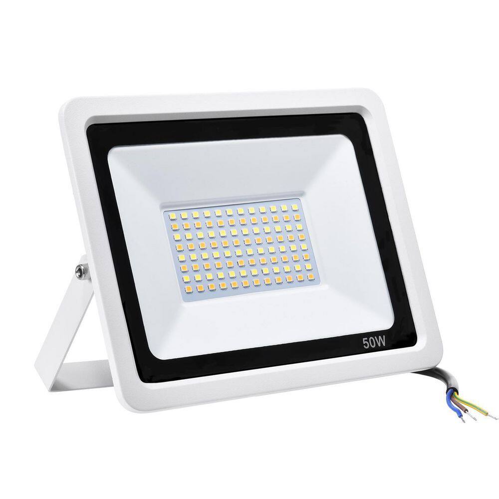 Tunearary 110-Volt 50-Watt LED Outdoor Waterproof Flood Light 3 Color ...