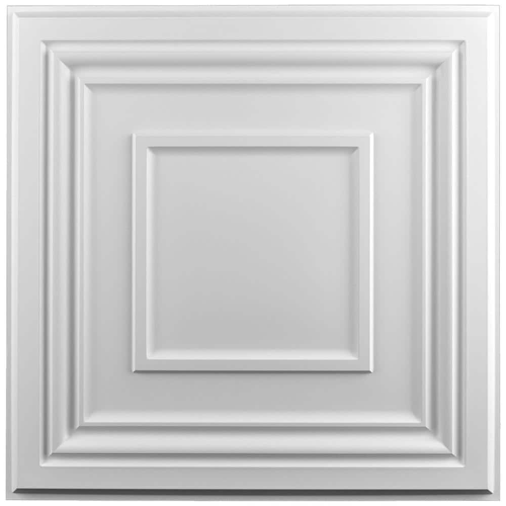 Art3dwallpanels Premium White 2 ft. x 2 ft. Decorative Acoustic Drop In ...