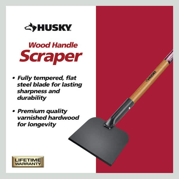 Husky 47 in. Carbon Steel Blade Ice Scraper 77153-950 - The Home Depot