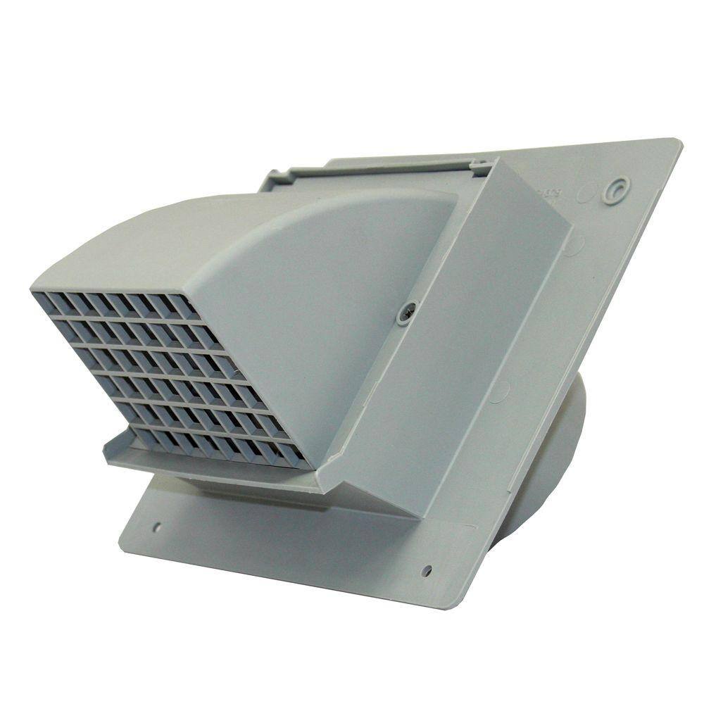 Speedi-Products 4 in. Heavy Duty Gray Plastic Wall Cap-EX-WCHD 04 - The ...