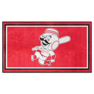 FANMATS Cincinnati Reds Roundel Rug 27 in. Round Area Rug 1984 - The ...