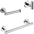 ruiling Porter 3-Piece Bath Hardware Set with Towel Hook and Toilet ...