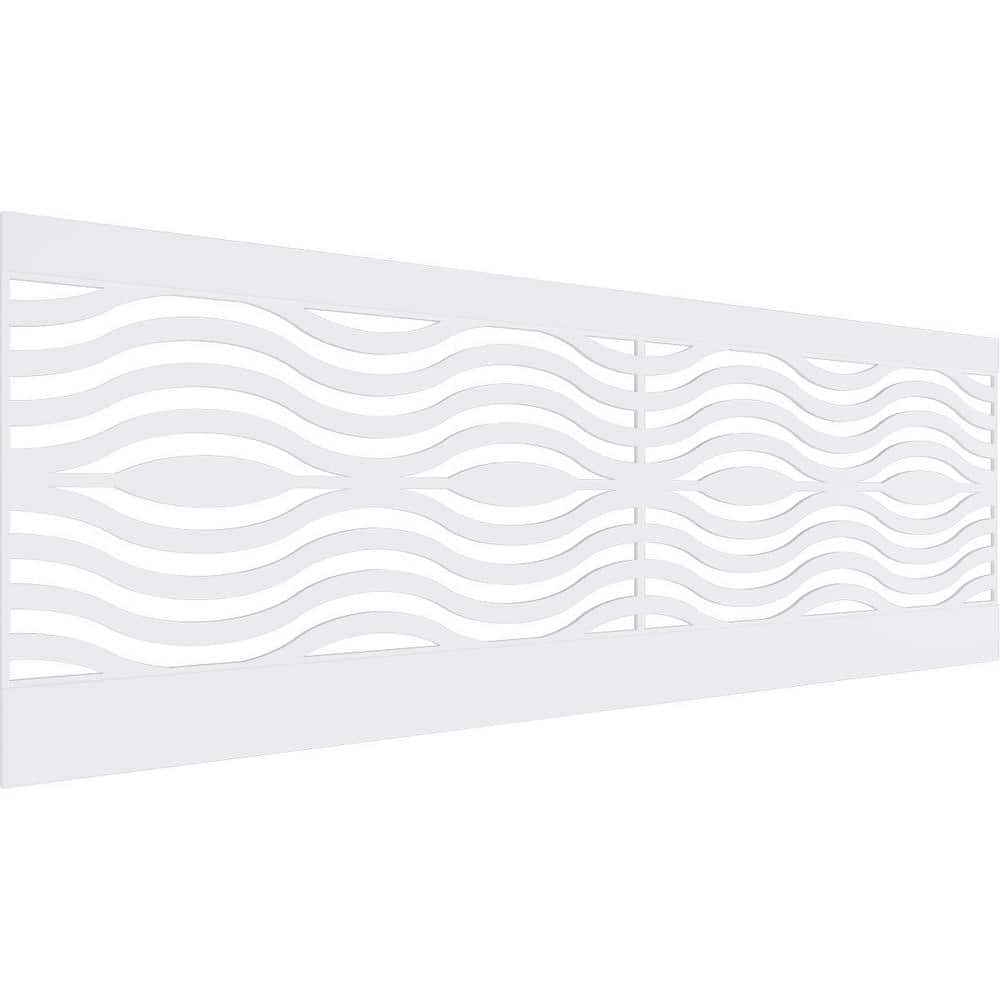 Ekena Millwork 32 in. H x 94-1/2 in. W 21.04 sq. ft. Parker PVC ...