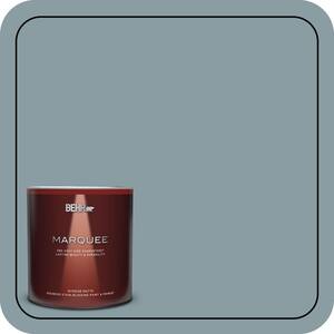 BEHR ULTRA 1 qt. #540F-4 Shale Gray Extra Durable Satin Enamel Interior ...