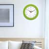 Equity by La Crosse 8 in. Round Green Basics Quartz Analog Wall Clock ...