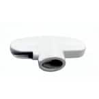 Barton Kramer White Universal Tee handle with Insert 7802 - The Home Depot